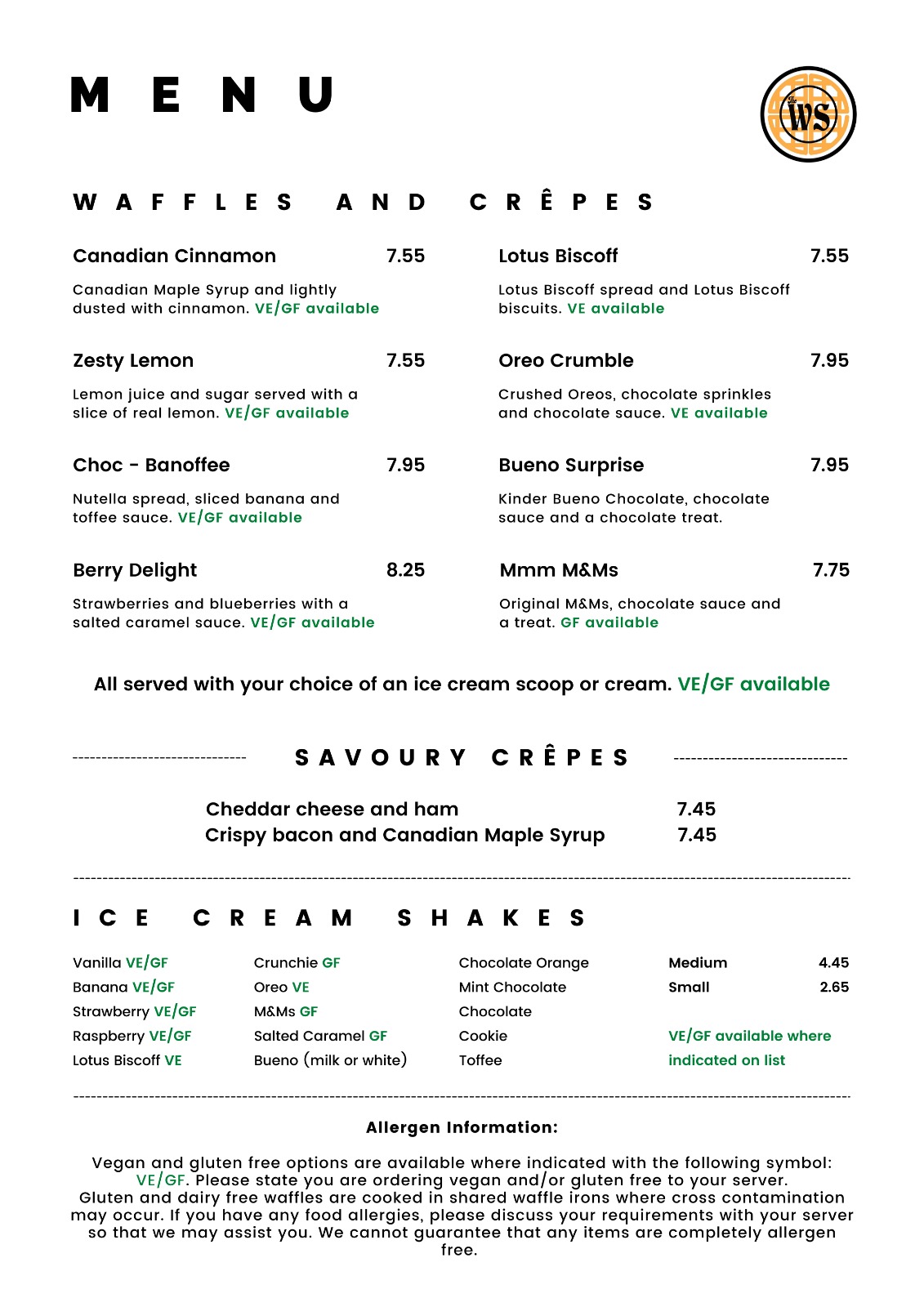 Waffles & Crepes | The Waffle Shack | Beach Street Felixstowe